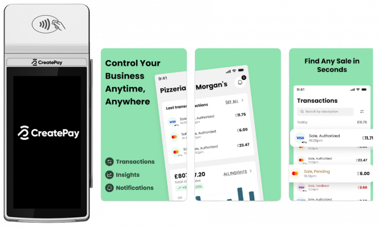 CreatePay - In-person and online card payment solutions